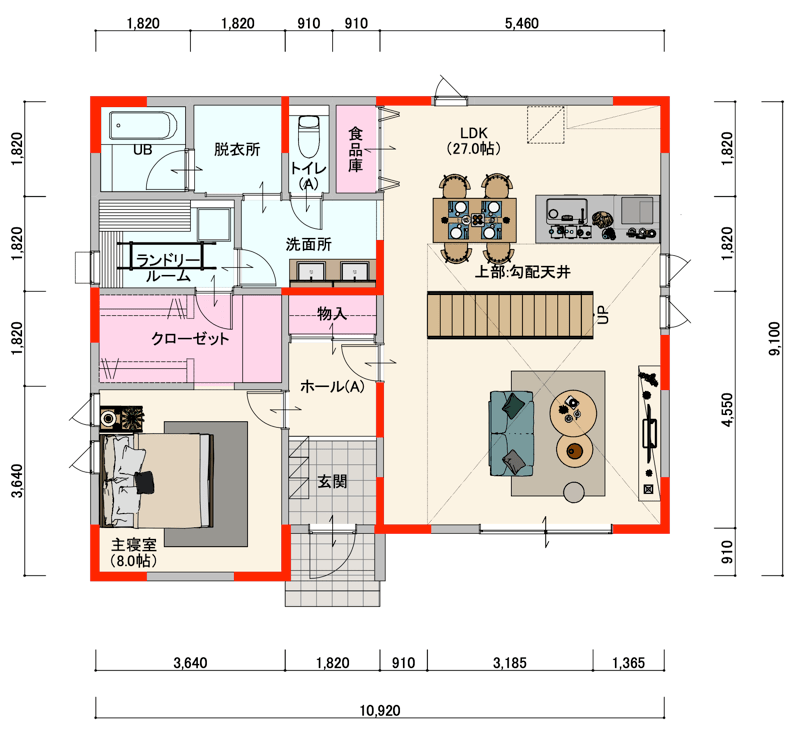 D01-4-3LDK｜プラン｜桧家住宅｜注文住宅・ハウスメーカー